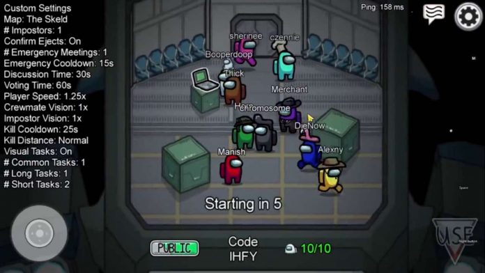 Between us, crewmate, situations that make you suspicious