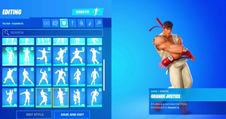 TRIGGERED - Ryu pronto a sparare e ballare sui cadaveri in Fortnite